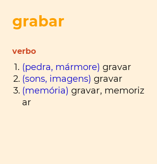 Conjugacao De Gravador