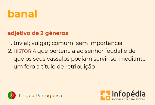 Exemplos De Definicao Banais