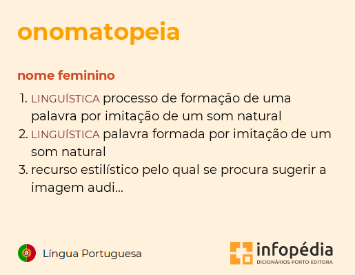 A Palavra Onomatopeia Tap To See Detailed Meanings!