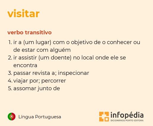 Verbo visitar | Arsecultur.com